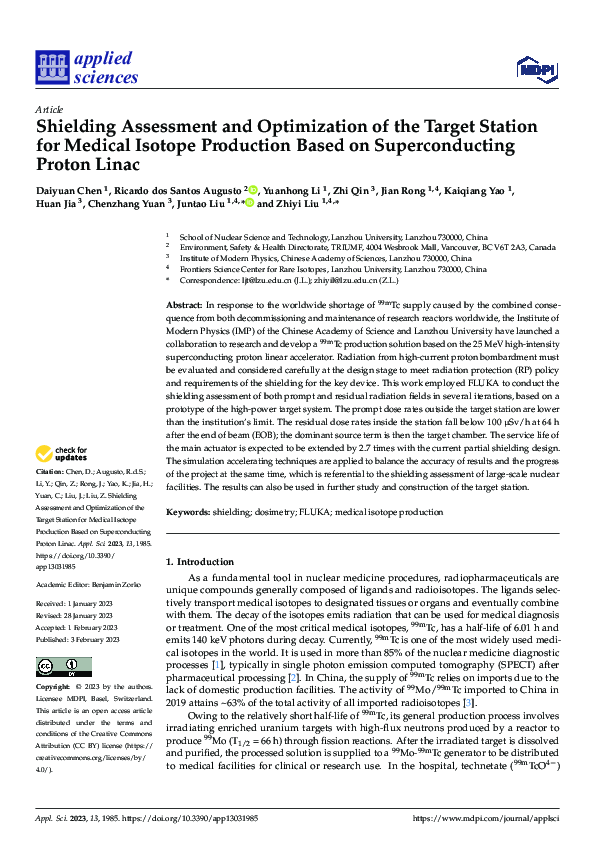 (PDF) Shielding Assessment and Optimization of the Target Station for ...