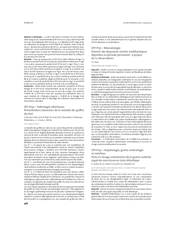 (PDF) SFP-P152 – Hépatologie, gastro-entérologie et nutrition – Prise en charge ambulatoire de ...