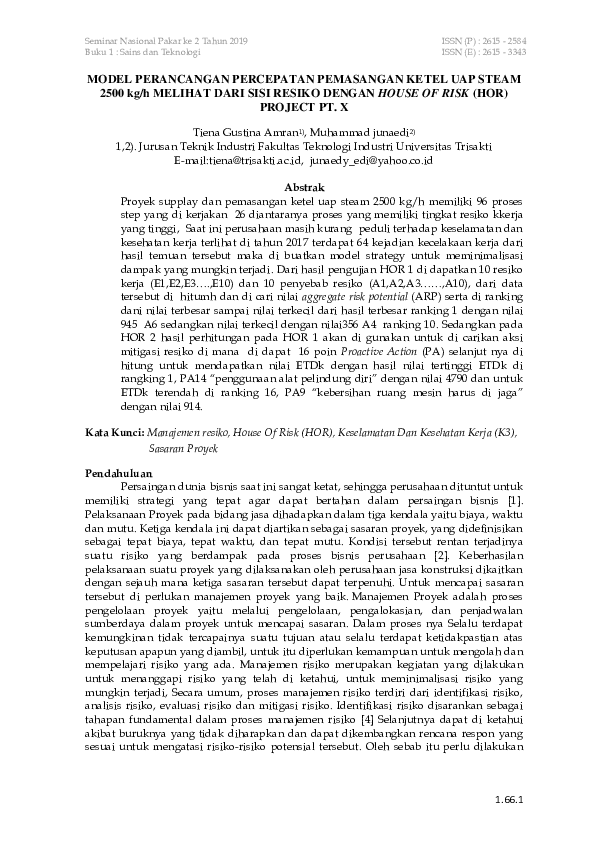 (PDF) MODEL PERANCANGAN PERCEPATAN PEMASANGAN KETEL UAP STEAM 2500 kg/h ...
