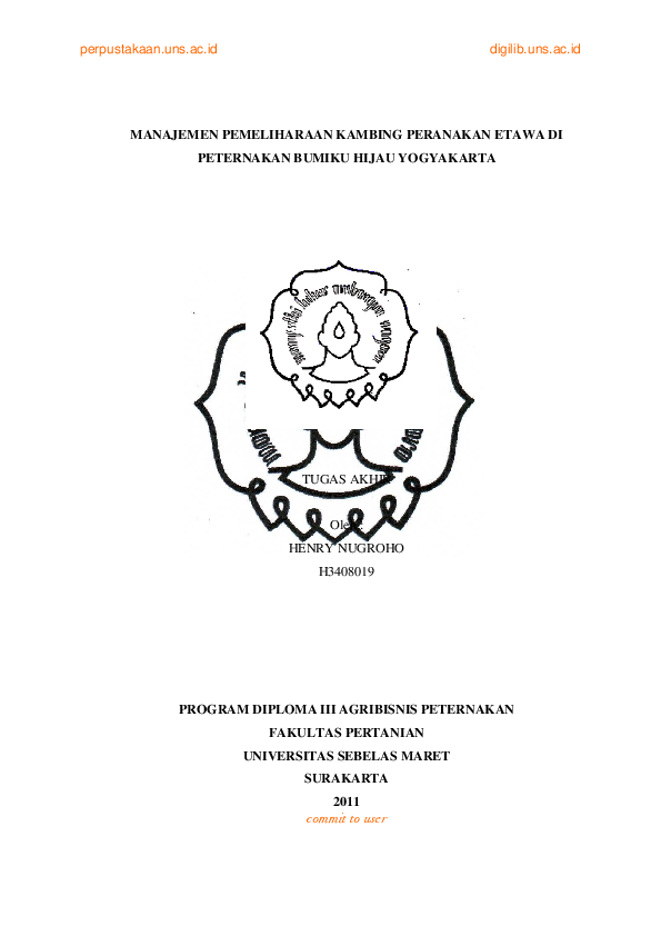 (PDF) Manajemen Pemeliharaan Kambing Peranakan Etawa Dipeternakan ...