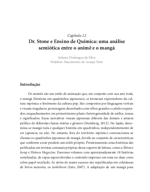 (PDF) Dr. Stone e Ensino de Química: uma análise semiótica entre o ...