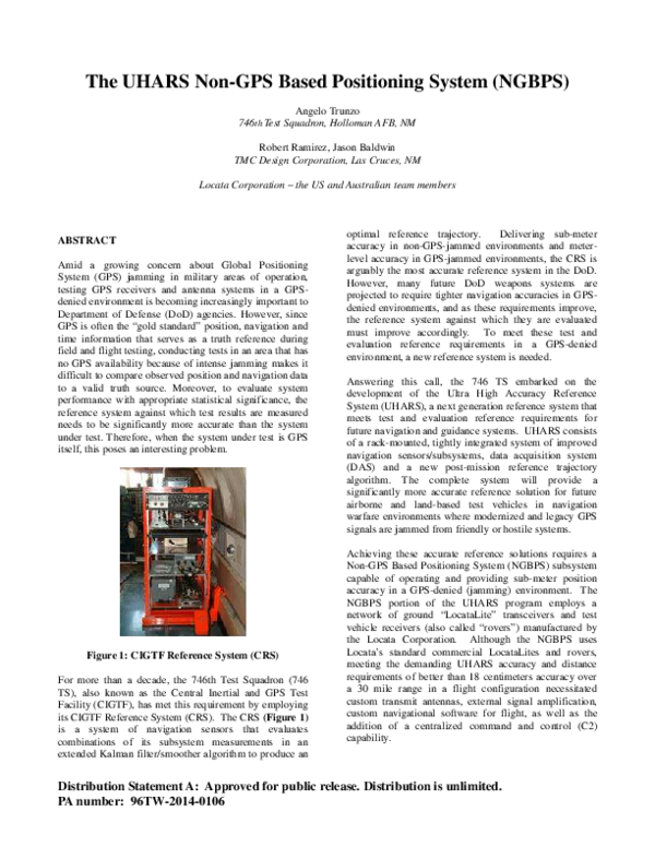(PDF) The UHARS Non-GPS-Based Positioning System (NGBPS)