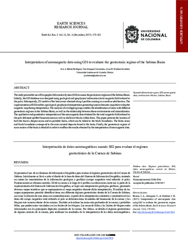(PDF) Interpretation of aeromagnetic data using GIS to evaluate the ...