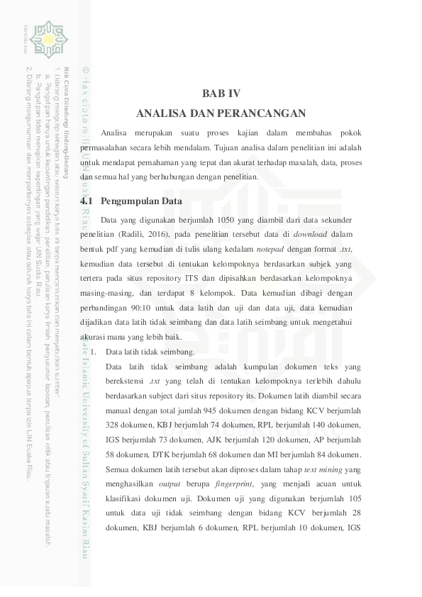 (PDF) Penerapan Metode Winnowing Fingerprint Dan Multinomial Logistic Regression Pada ...