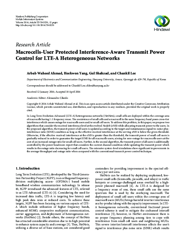 Macrocells-User Protected Interference-Aware Transmit Power Control for ...
