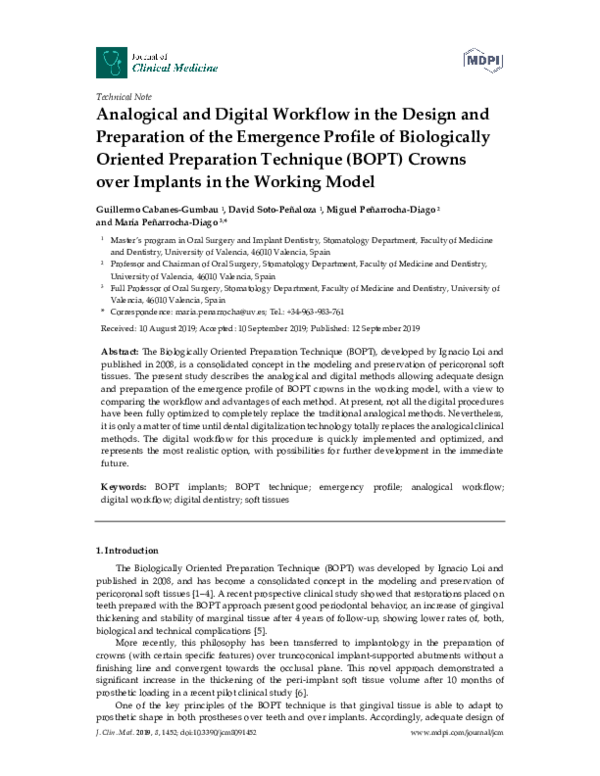 (PDF) Analogical and Digital Workflow in the Design and Preparation of ...