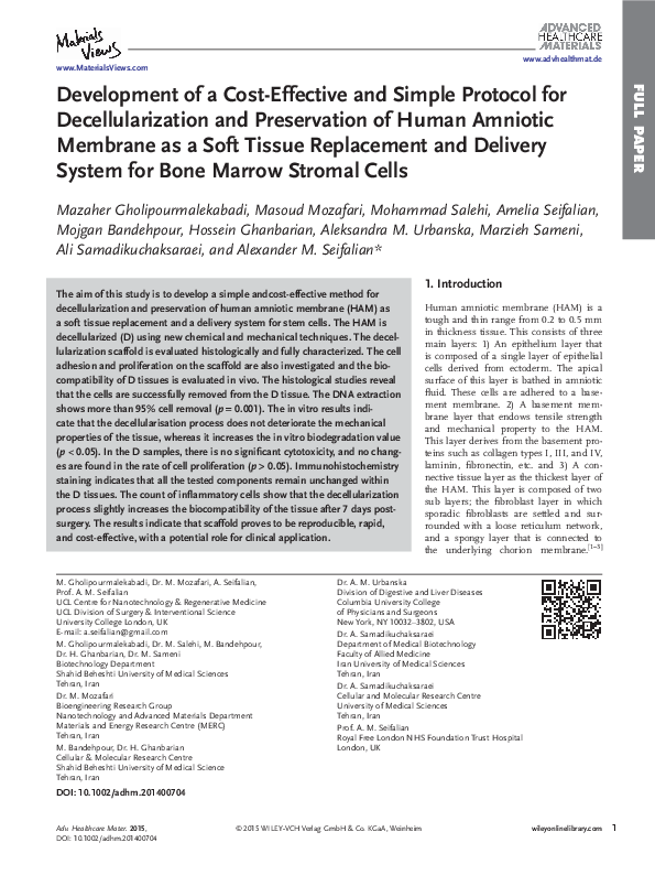 (PDF) Development of a Cost-Effective and Simple Protocol for ...