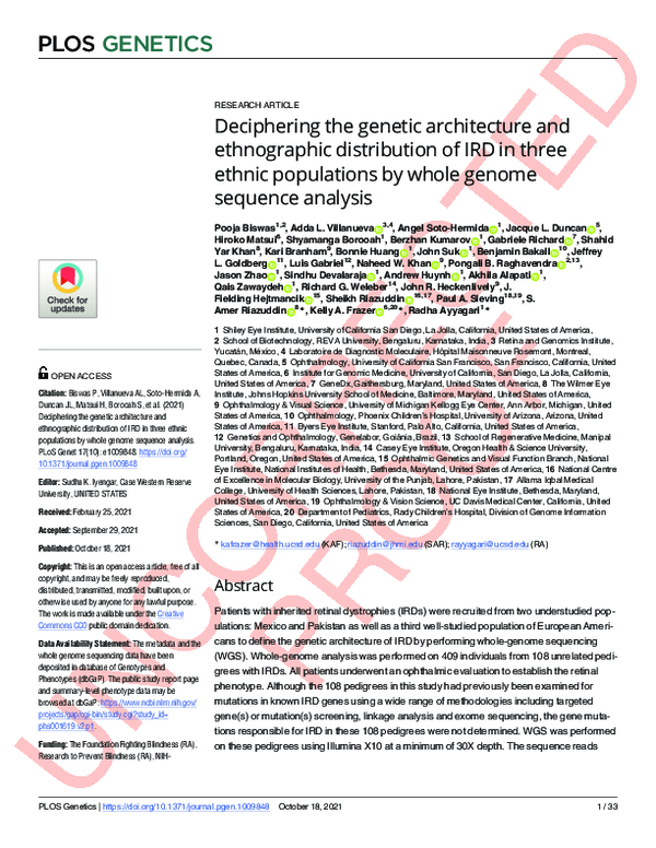 (PDF) Deciphering the genetic architecture and ethnographic ...