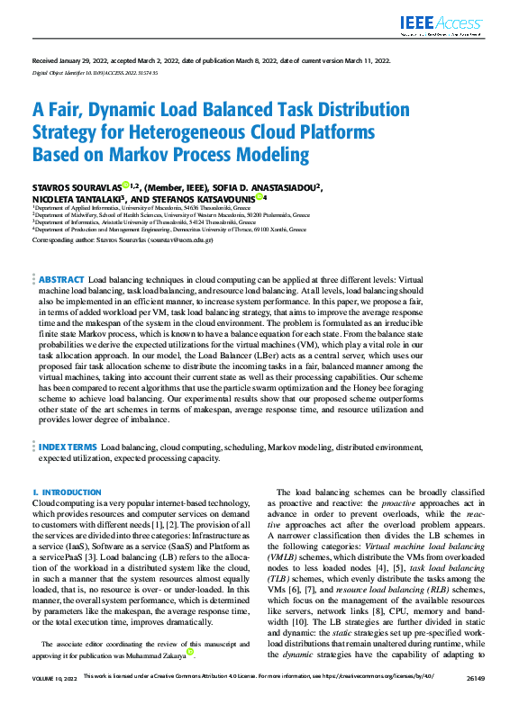 (PDF) A Fair, Dynamic Load Balanced Task Distribution Strategy for Heterogeneous Cloud Platforms ...