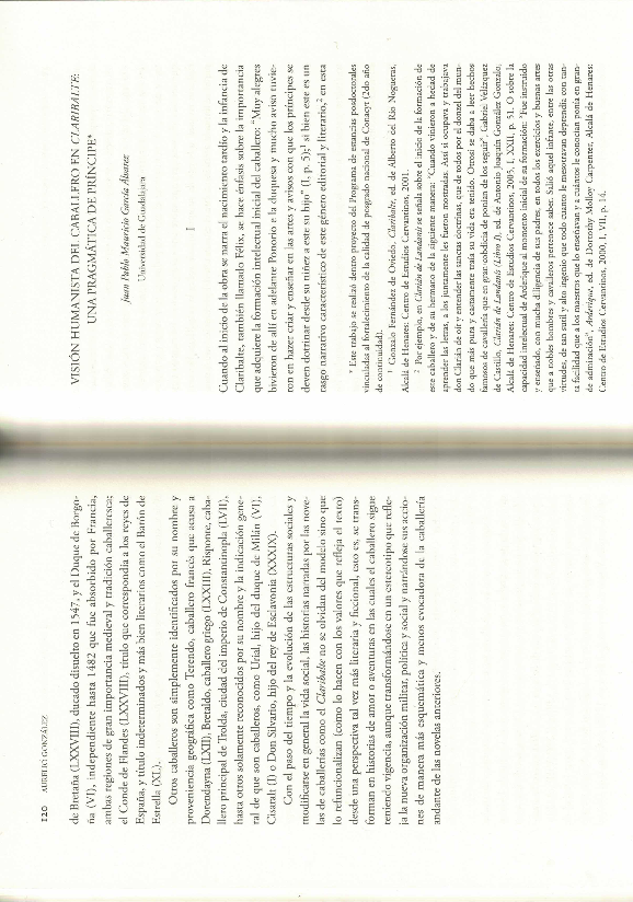 (PDF) "Visión humanística del caballero en Claribalte: una pragmática ...