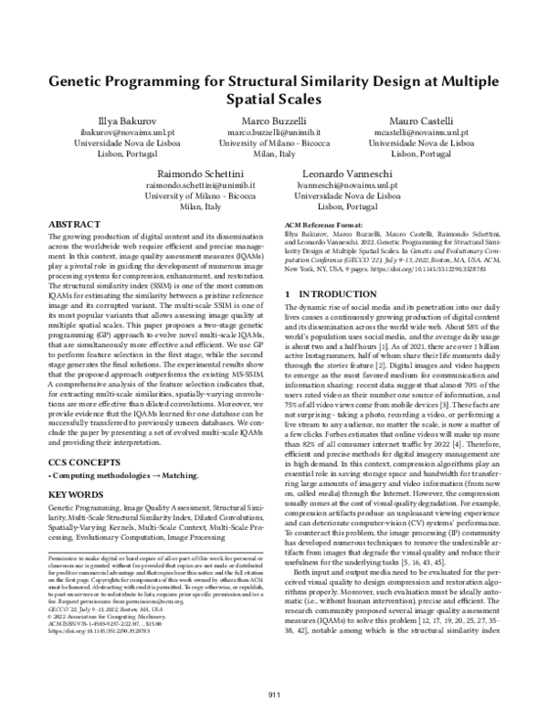 (PDF) Genetic programming for structural similarity design at multiple spatial scales