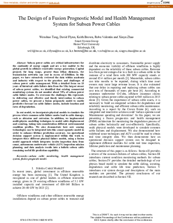 (PDF) The Design of a Fusion Prognostic Model and Health Management ...