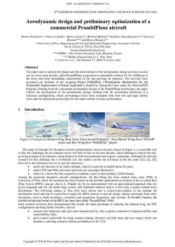 (PDF) Aerodynamic design and preliminary optimization of a commercial ...