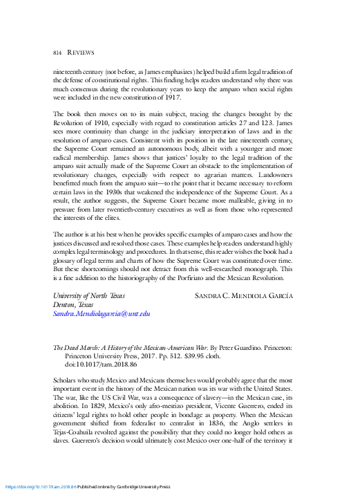 (PDF) The Dead March: A History of the Mexican-American War. By Peter ...