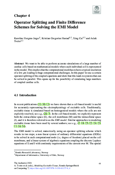 (PDF) Operator Splitting and Finite Difference Schemes for Solving the ...
