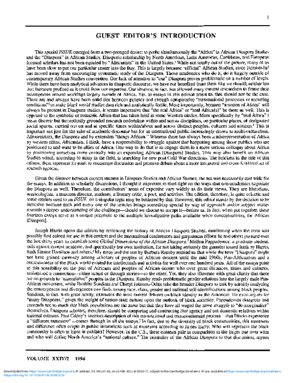 (PDF) Guest Editor’s Introduction