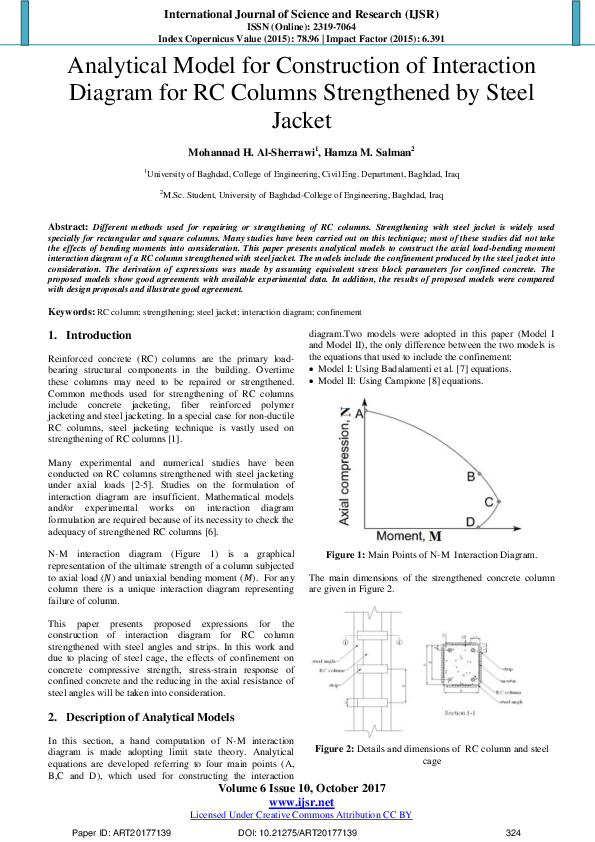 (PDF) Analytical Model for Construction of Interaction Diagram for RC ...