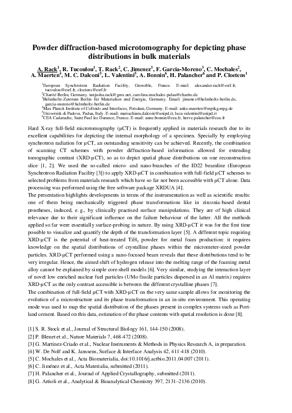 (PDF) Powder diffraction-based microtomography for depicting phase ...