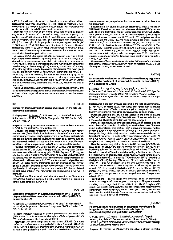 (PDF) An economic evaluation of different chemotherapy regimens used in the treatment of ...