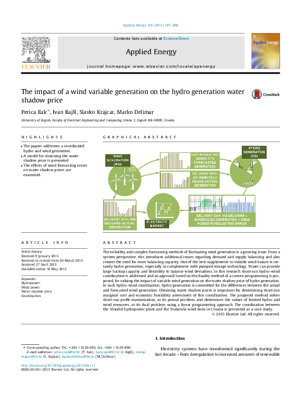(PDF) The impact of a wind variable generation on the hydro generation ...