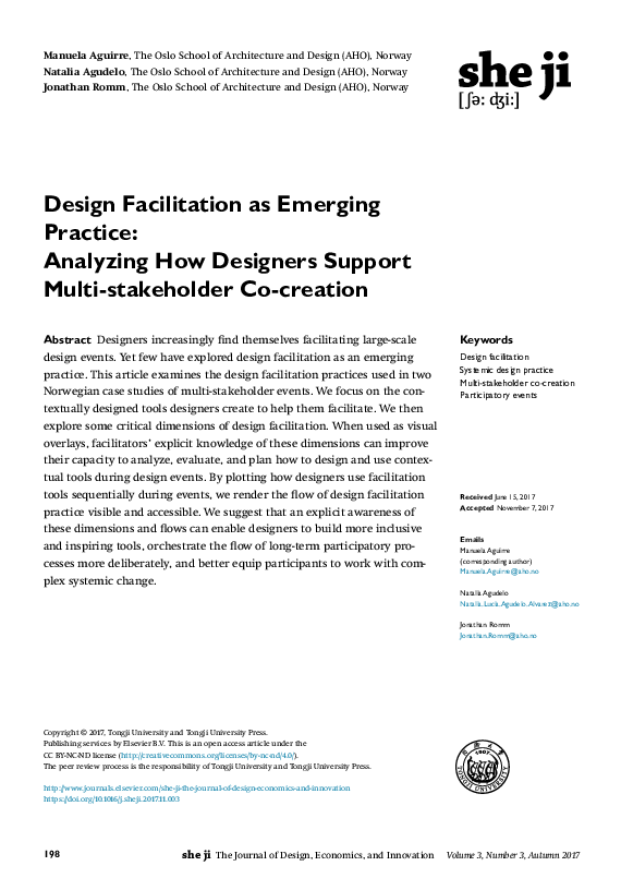 (PDF) Design Facilitation as Emerging Practice: Analyzing How Designers ...