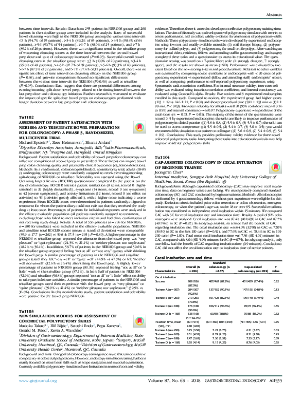 (PDF) Tu1103 NEW SIMULATION MODELS FOR ASSESSMENT OF COLORECTAL ...