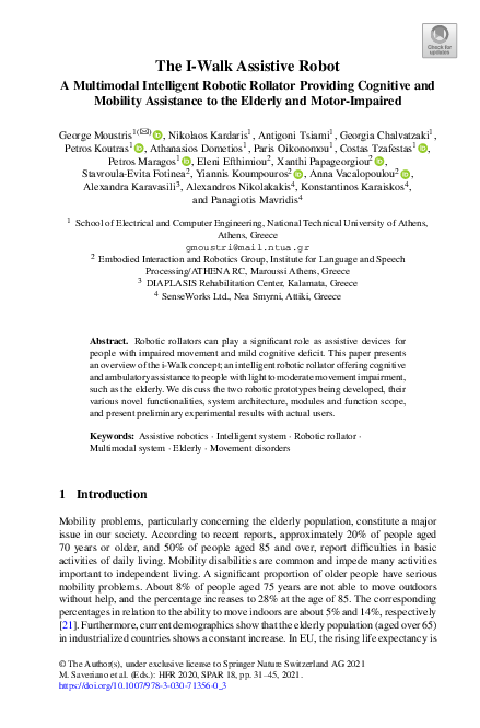 (PDF) The I-Walk Assistive Robot