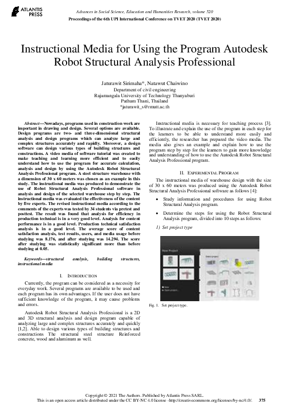 (PDF) Instructional Media for Using the Program Autodesk Robot ...