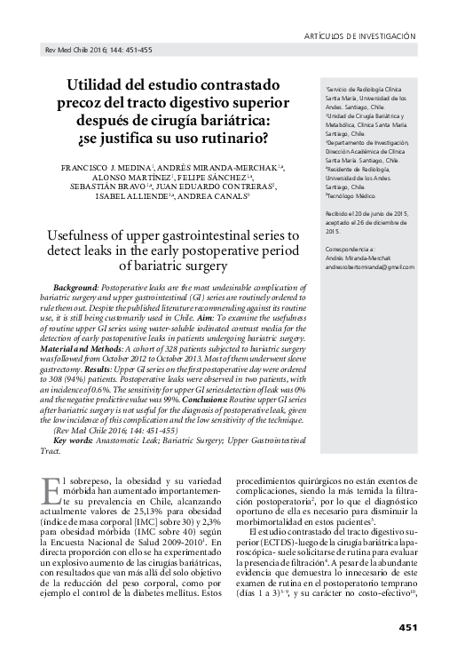 (PDF) Utilidad del estudio contrastado precoz del tracto digestivo ...