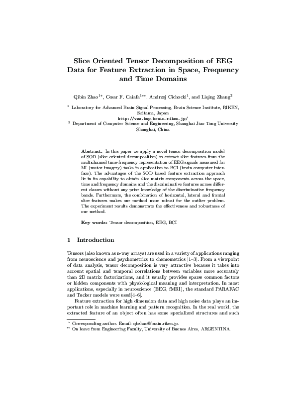 (PDF) Slice Oriented Tensor Decomposition of EEG Data for Feature Extraction in Space, Frequency ...