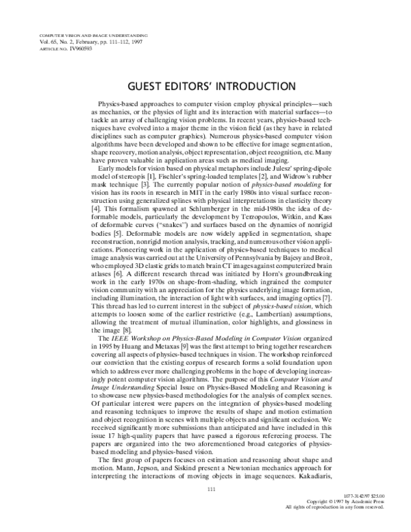 (PDF) Guest Editors' Introduction