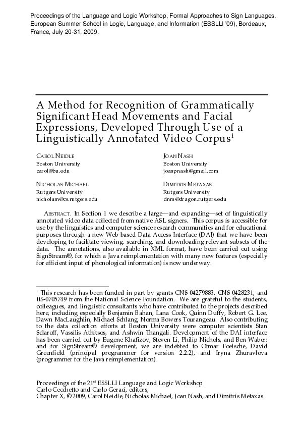 (PDF) A method for recognition of grammatically significant head ...