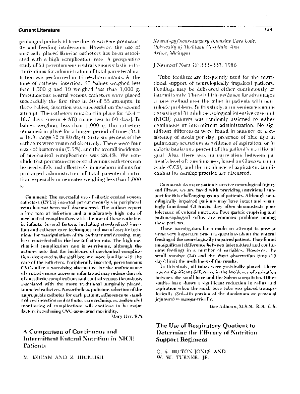 (PDF) The Use of Respiratory Quotient to Determine the Efficacy of ...