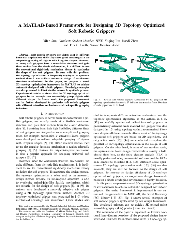 (PDF) A MATLAB-Based Framework for Designing 3D Topology Optimized Soft ...
