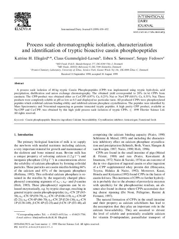 (PDF) Process scale chromatographic isolation, characterization and ...