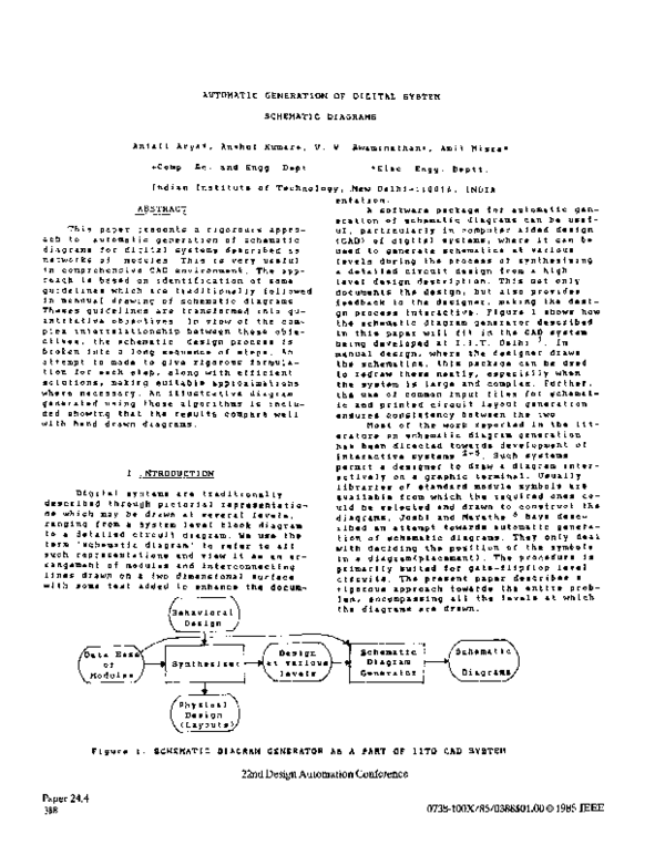 (PDF) Automatic Generation of Digital System Schematic Diagrams ...