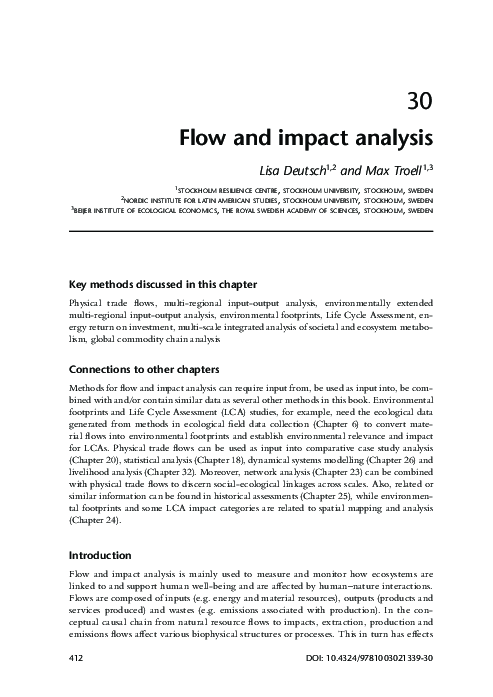 (PDF) Flow and impact analysis