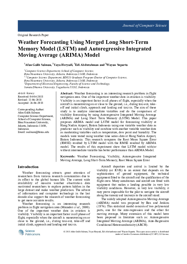(PDF) Weather Forecasting Using Merged Long Short-Term Memory Model ...