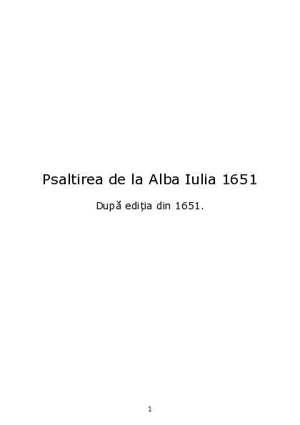 (PDF) Psaltirea de la Alba Iulia