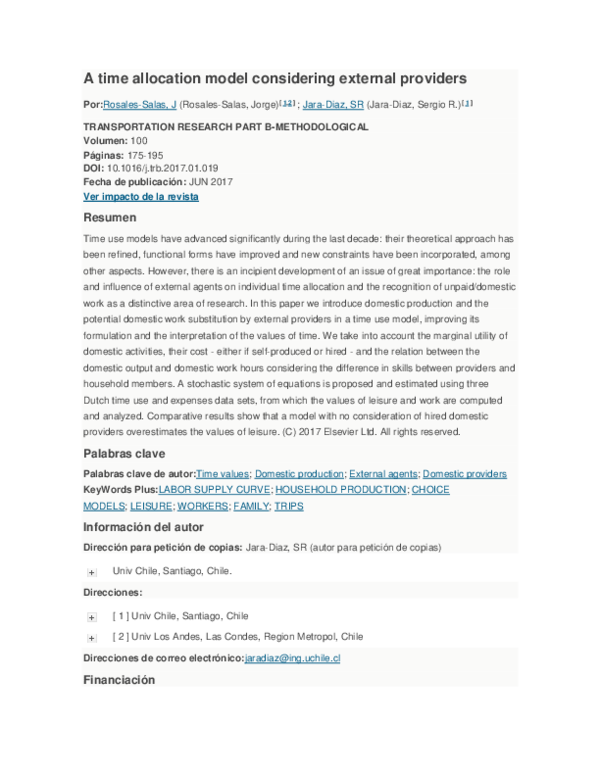 (PDF) A time allocation model considering external providers | Sergio ...