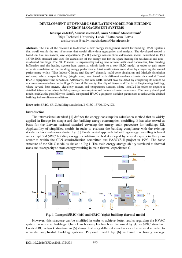 (PDF) Development of dynamic simulation model for building energy ...