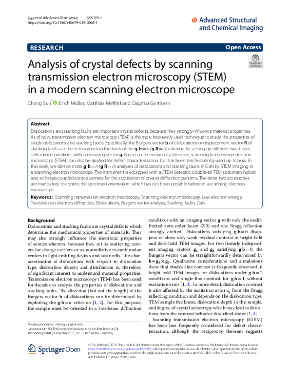 (PDF) Analysis of crystal defects by scanning transmission electron ...