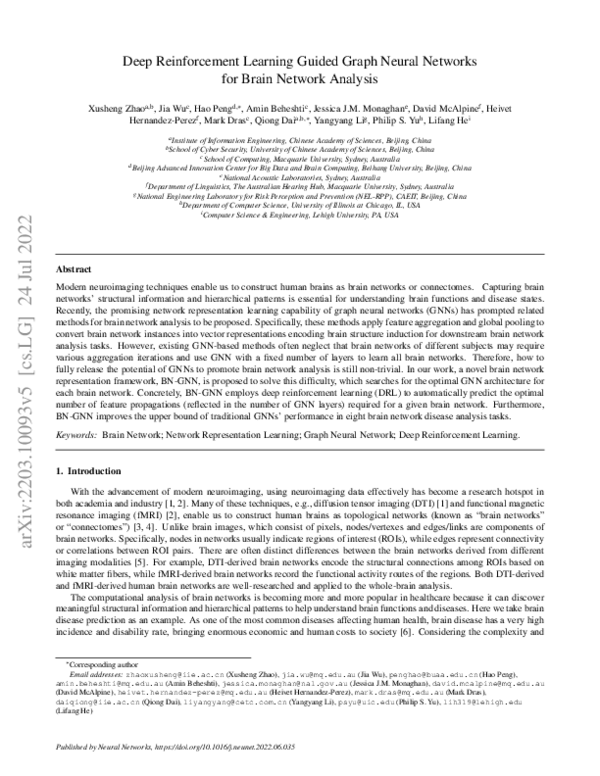 Pdf Deep Reinforcement Learning Guided Graph Neural Networks For Brain Network Analysis 9446