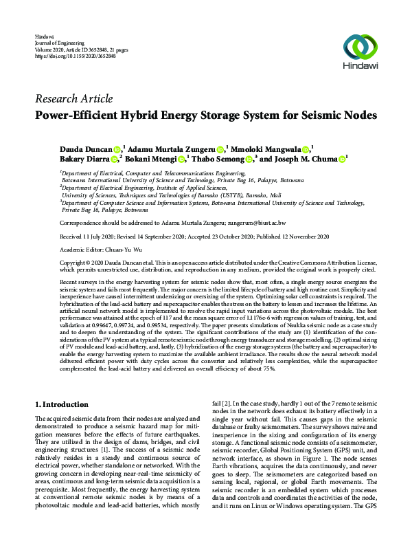 (PDF) Power-Efficient Hybrid Energy Storage System for Seismic Nodes