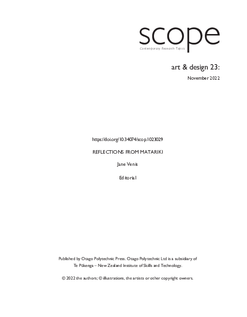 (PDF) Reflections from Matariki | Jane Venis - Academia.edu