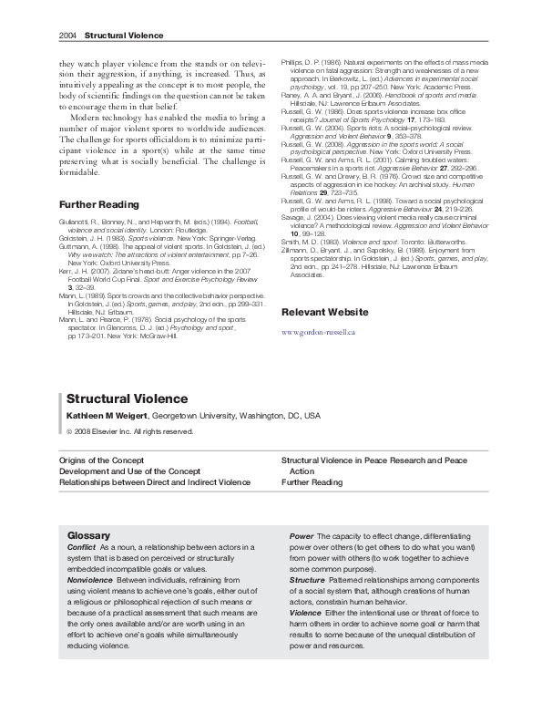 (PDF) Structural Violence