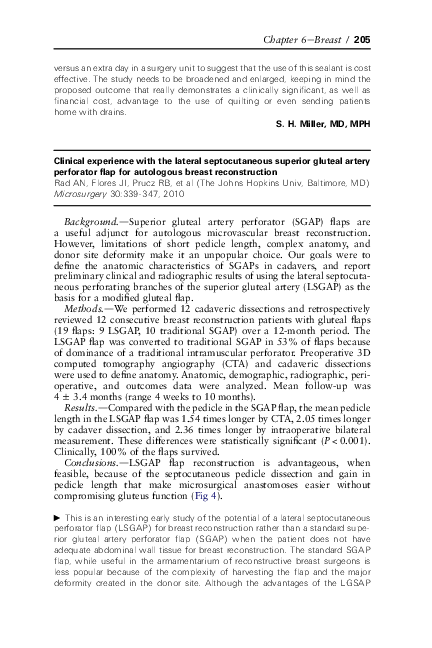 (PDF) Clinical experience with the lateral septocutaneous superior ...