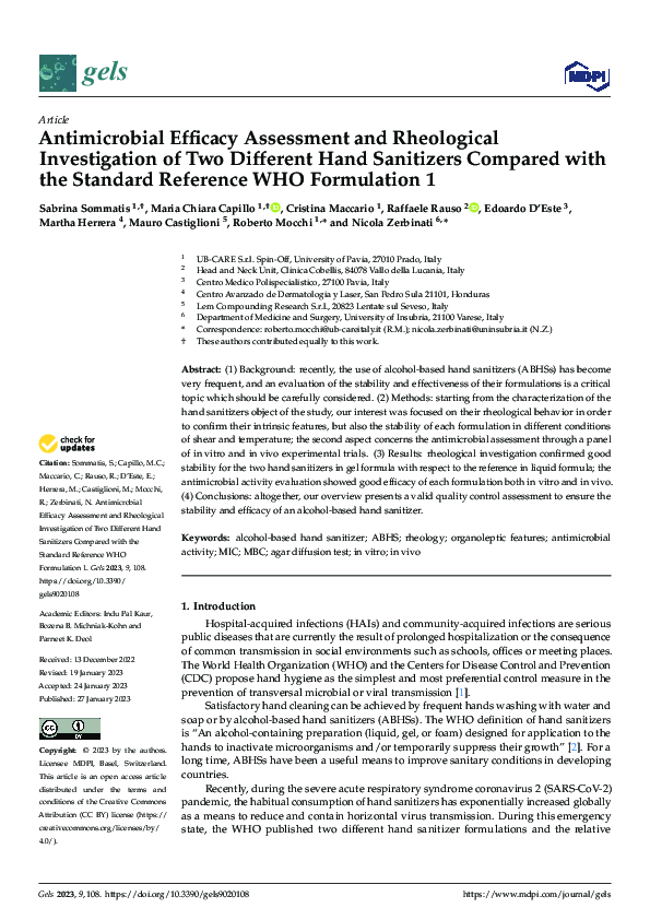 (PDF) Antimicrobial Efficacy Assessment and Rheological Investigation ...