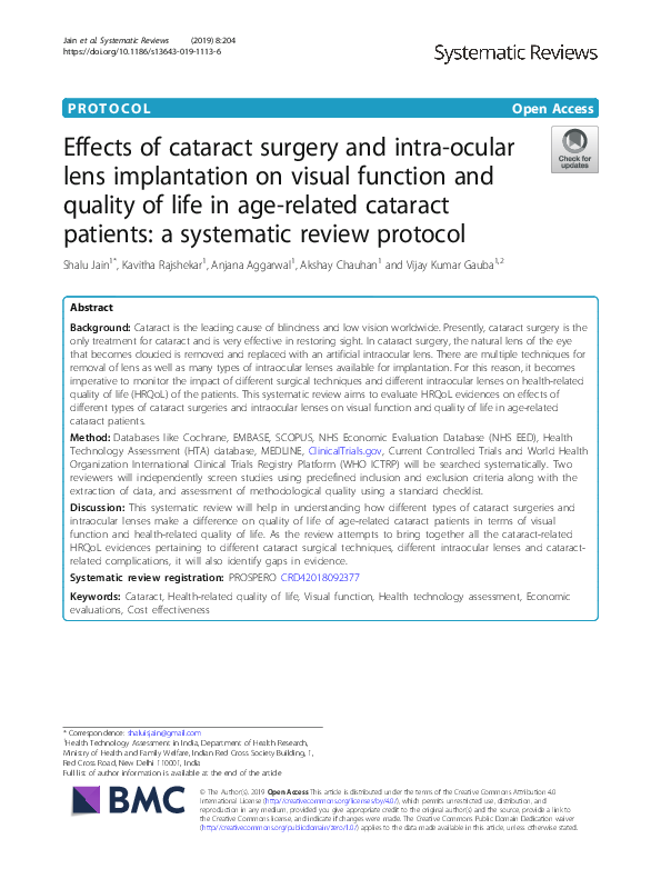 (PDF) Effects of cataract surgery and intra-ocular lens implantation on ...