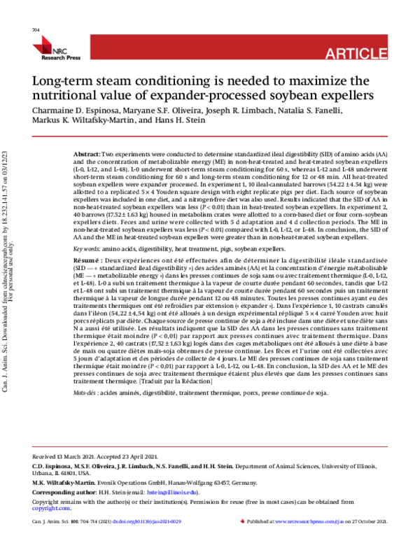 (PDF) Long-term steam conditioning is needed to maximize the ...